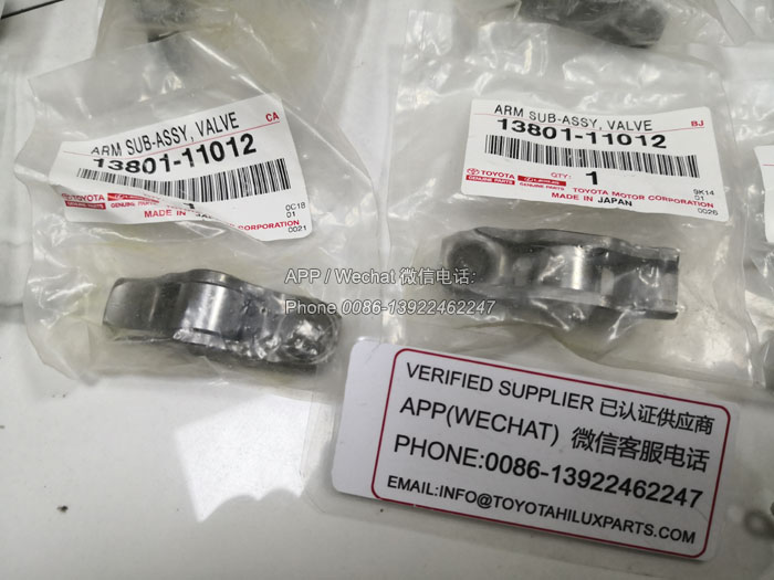 13801-11012,正品丰田皮卡气门摇臂,13801-11010